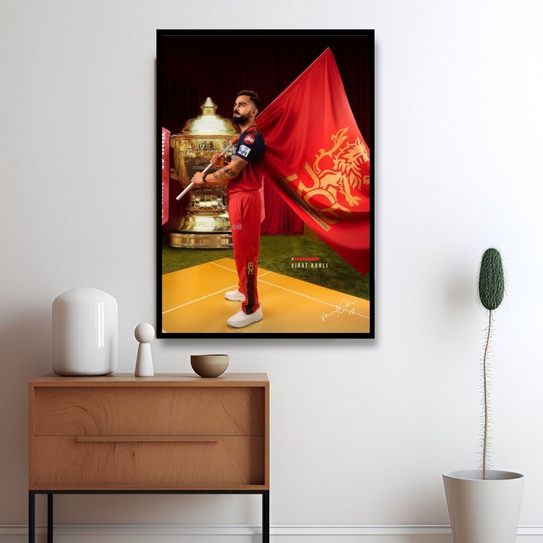 RCB – IPL 2025 Champions' Glory – Candid Apricot